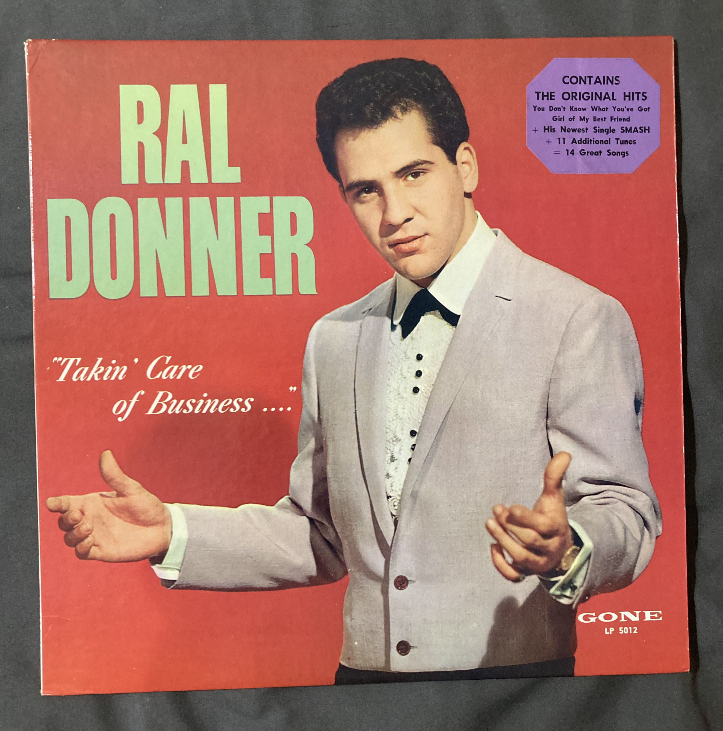 Ral Donner Takin' Care of Business - Hox Box Records Ral Donner Takin' Care of Business - Hox Box Records